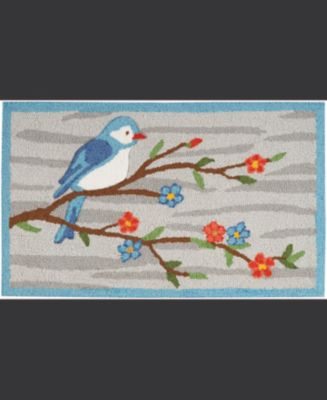 Nourison Hand Hooked Birds on a Branch Accent Rug 18"x30" - Macy's