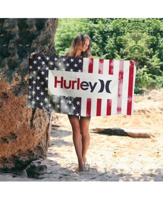 Hurley Americana Grunge Beach Towel - Macy's