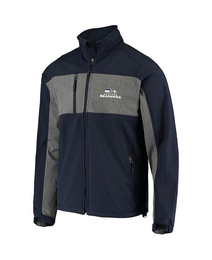 Dunbrooke Men's Navy Seattle Seahawks Circle Zephyr Softshell Full-Zip ...