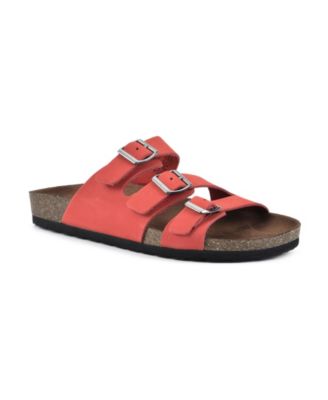 White Mountain Women's Greatest Footbed Slide Sandals - Macy's