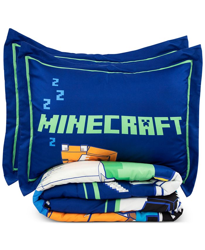 Minecraft CLOSEOUT! Friendly Stripe 8-Pc. Full Comforter Set - Macy's
