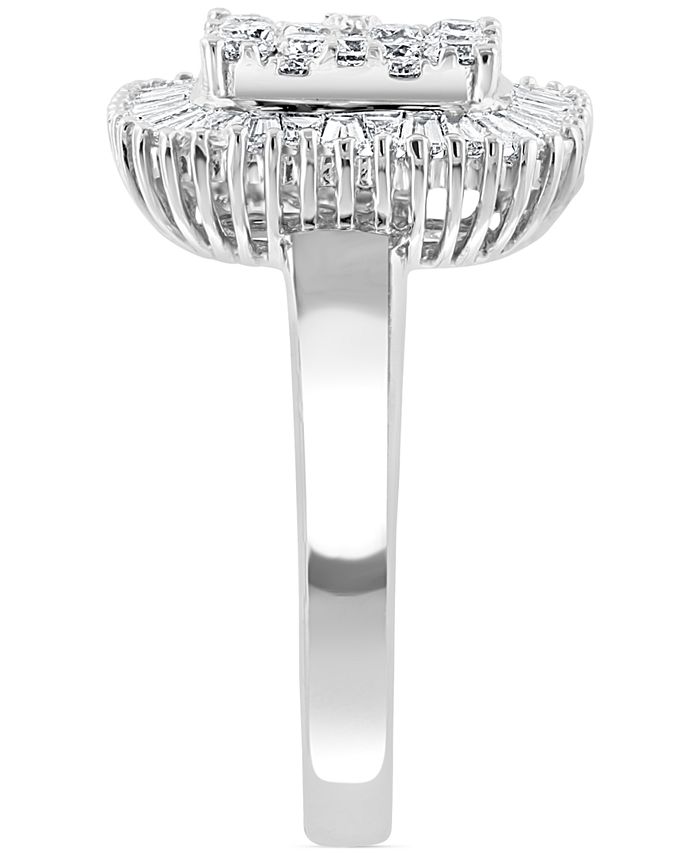 EFFY Collection EFFY® Diamond Halo Cluster Ring (1 ct. t.w.) in 14k ...