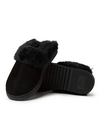 Dearfoams Women's Ellison Genuine Suede Closed Toe Scuff - Macy's