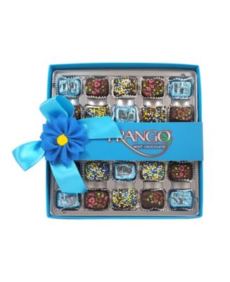 Frango Chocolates Flower Decorated Dark Mint Box of Chocolates, 25 ...