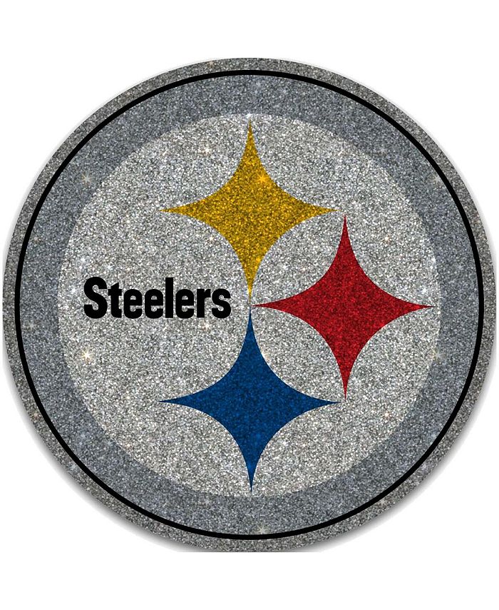 Stockdale Pittsburgh Steelers Laser Cut Glitter Freeform Auto Emblem ...