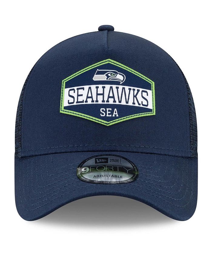 New Era Men's College Navy Seattle Seahawks Hex Flow A-Frame 9Forty ...