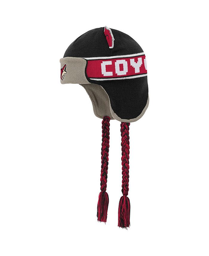 Outerstuff Big Boys Black Arizona Coyotes Wordmark Ears Trooper Knit ...
