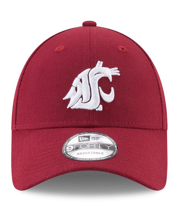 New Era Men's Crimson Washington State Cougars The League 9Forty ...
