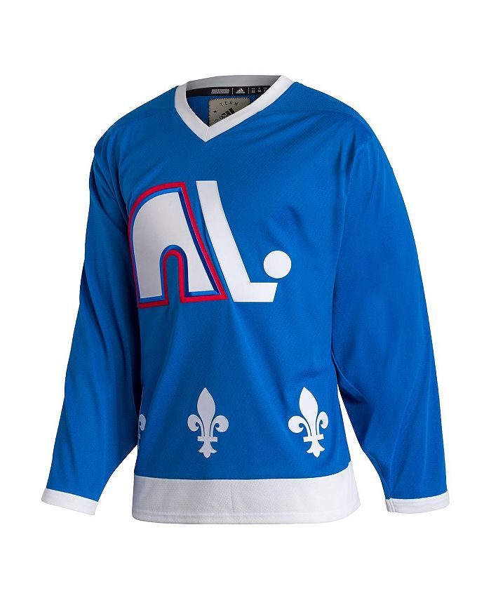 adidas Men's Blue Quebec Nordiques Team Classics Authentic Blank Jersey ...