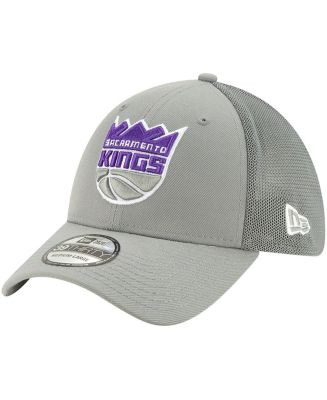 Men's Gray Sacramento Kings Team Mesh 39THIRTY Flex Hat - Macy's