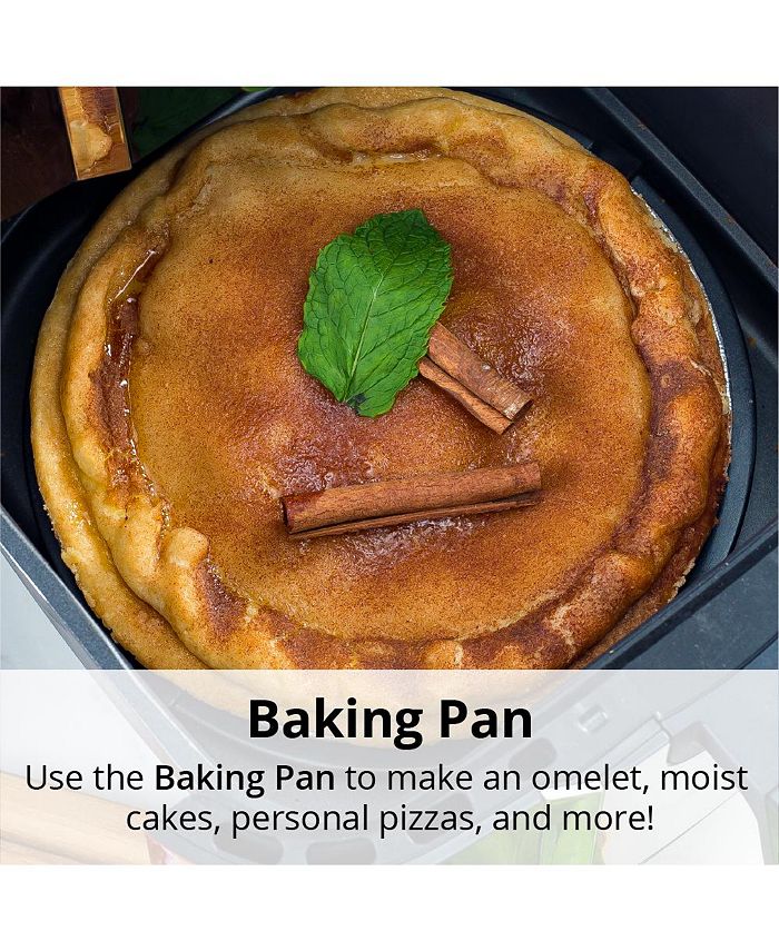 Aria 7Qt Teflon-Free Ceramic Family-Size Air Fryer with 2-Tier ...