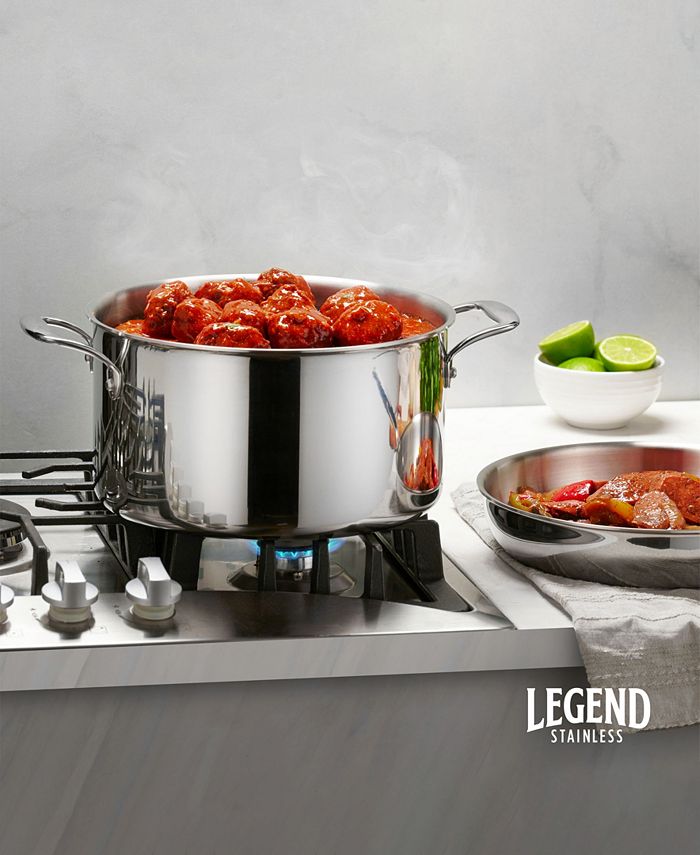 Legend Cookware 3 Ply Cookware with Lids Set, 12 Piece - Macy's