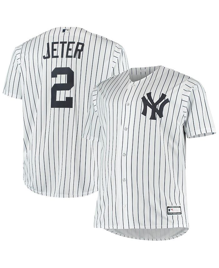 Profile Men's Derek Jeter White New York Yankees Big and Tall Replica ...