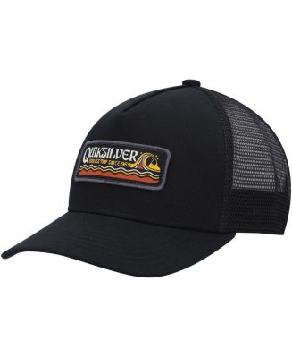 Men's Quiksilver Black Tweak Slanders Trucker Snapback Hat - Macy's