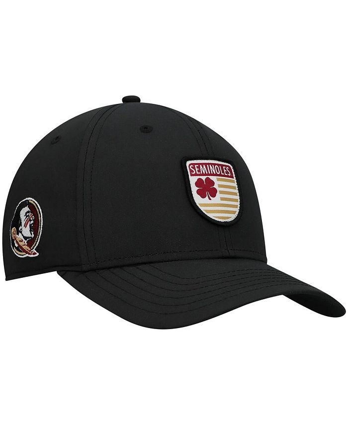 Black Clover Men's Black Florida State Seminoles Nation Shield Snapback ...