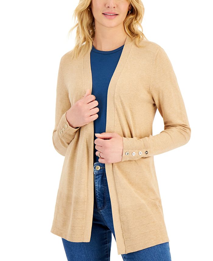 Charter Club Open-Front Cardigan, Created for Macy's - Macy's