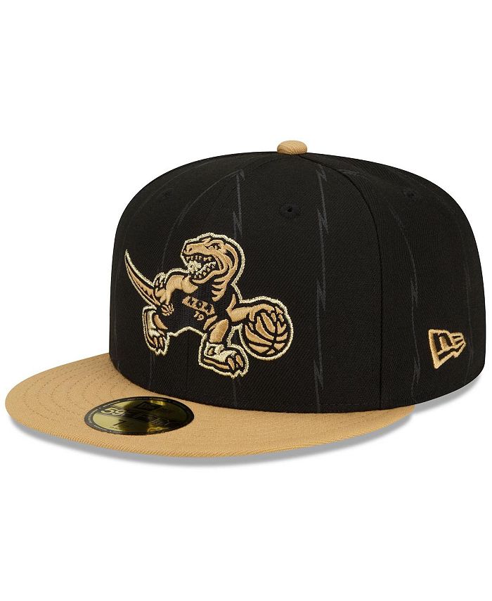 New Era Men's Black, Gold Toronto Raptors 2021/22 City Edition City ...