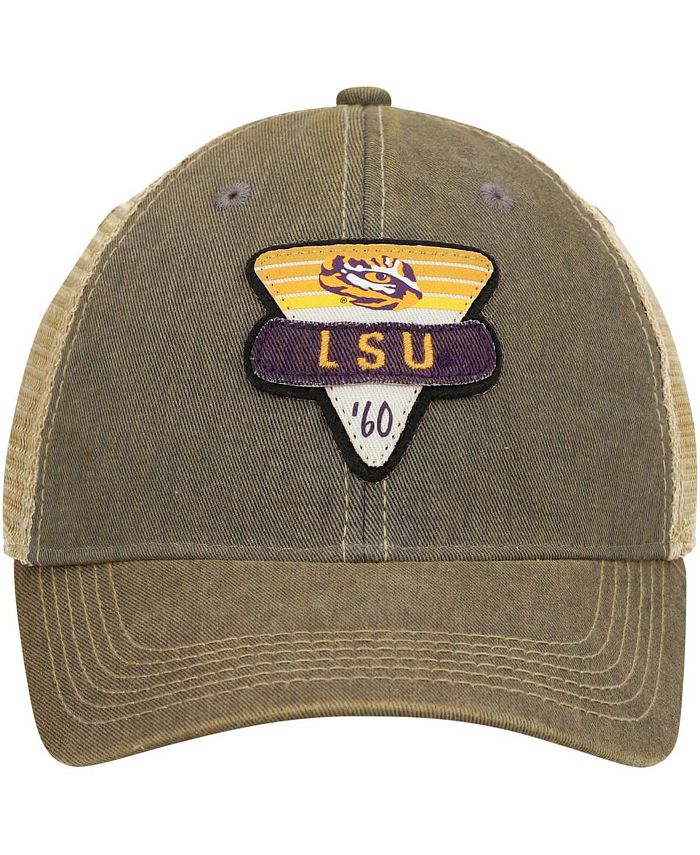 Legacy Athletic Men's Gray Lsu Tigers Legacy Point Old Favorite Trucker ...