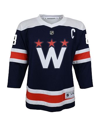 Outerstuff Big Boys Alexander Ovechkin Navy Washington Capitals 2020/21 Alternate Replica Player ...