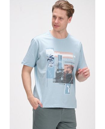 RON TOMSON Men's Modern Print Fitted Palms T-shirt - Macy's