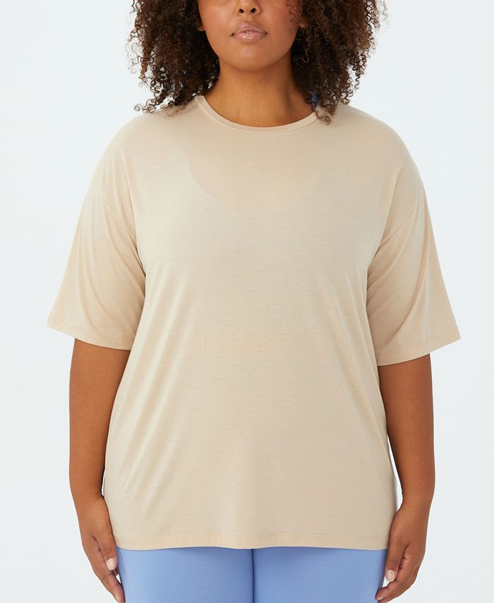 COTTON ON Trendy Plus Size Active Boyfriend T-shirt - Macy's