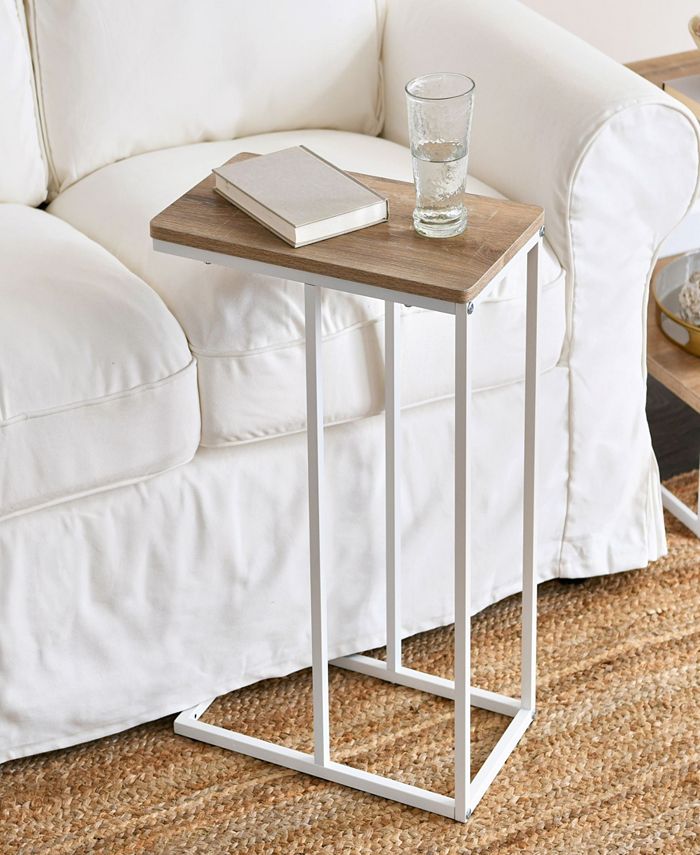 Household Essentials Modern C-Shaped Side Table - Macy's