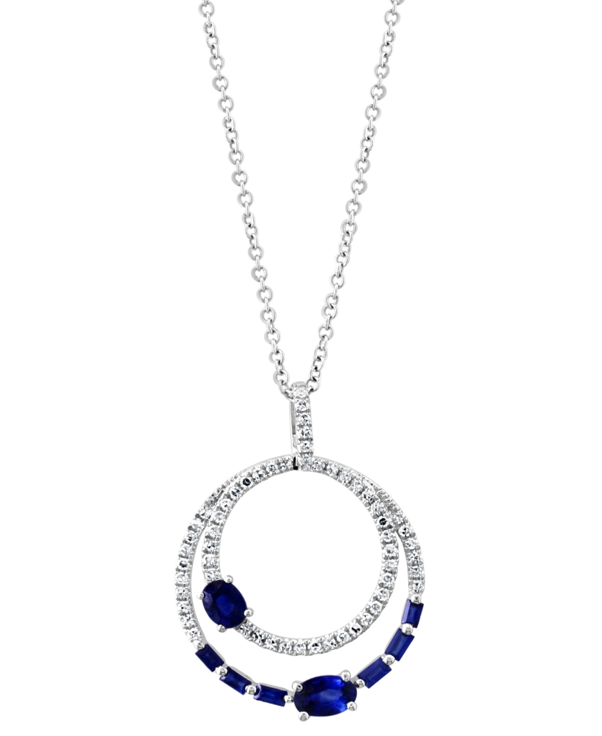 Effy Collection Effy Sapphire (3/4 Ct. T.w.) & Diamond (1/4 Ct. T.w ...