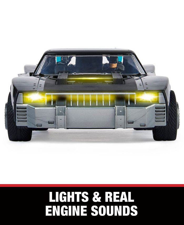 DC Comics Batman Batmobile with 4” Batman Figure, Lights and Sounds ...