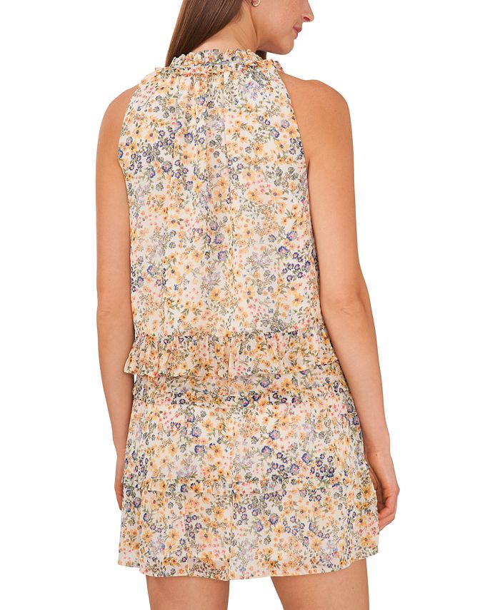 Riley & Rae Women's Floral-Print Ruffled Blouse, Created for Macy's ...