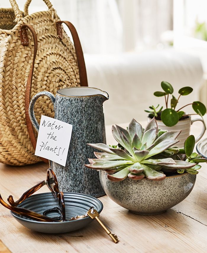 Denby Studio Craft Grey Small Ridged Bowl - Macy's