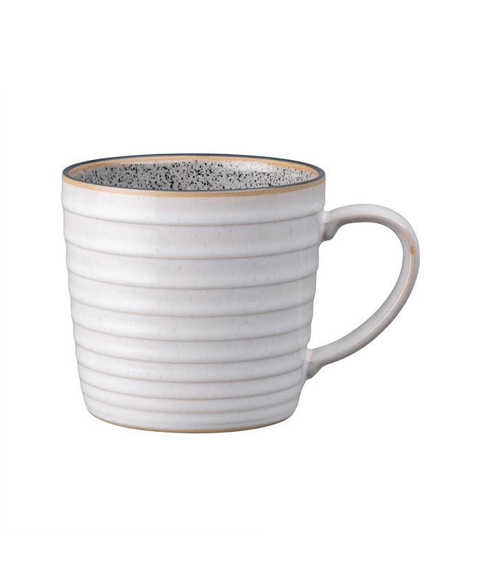 Denby Studio Craft Grey/White Ridged Mug - Macy's