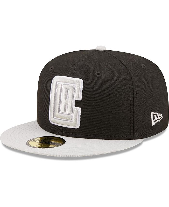 New Era Men's Black and Gray LA Clippers Two-Tone Color Pack 59FIFTY ...