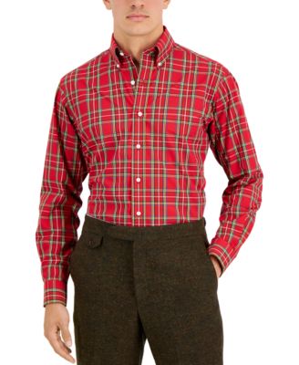 Men's Regular Fit Cotton Dress Shirt, Created for Macy's