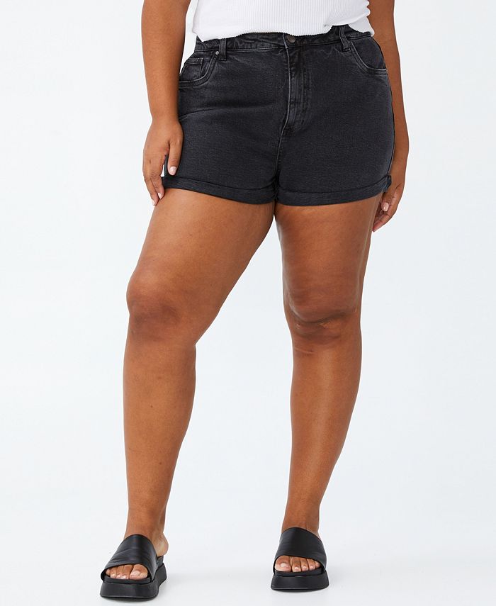 COTTON ON Trendy Plus Size High Rise Classic Stretch Denim Shorts - Macy's