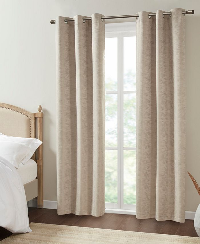 Beautyrest 2 Piece Rocky Jacquard Total Blackout Magnetic Closure Panel ...