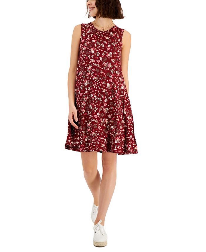 Style & Co Women's Zoe Floral Flip Flop Dress, Created for Macy's - Macy's
