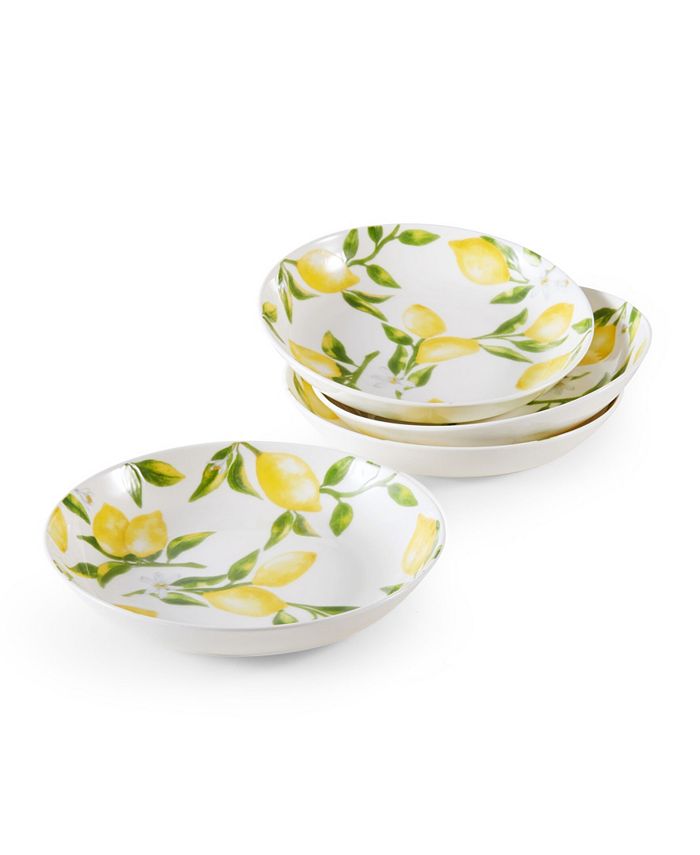 Mikasa Lemons Pasta Bowls, Set of 4 - Macy's