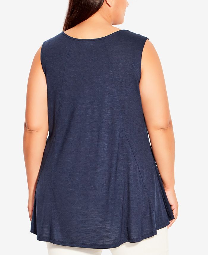 AVENUE Plus Size Fit N Flare Tank Top - Macy's