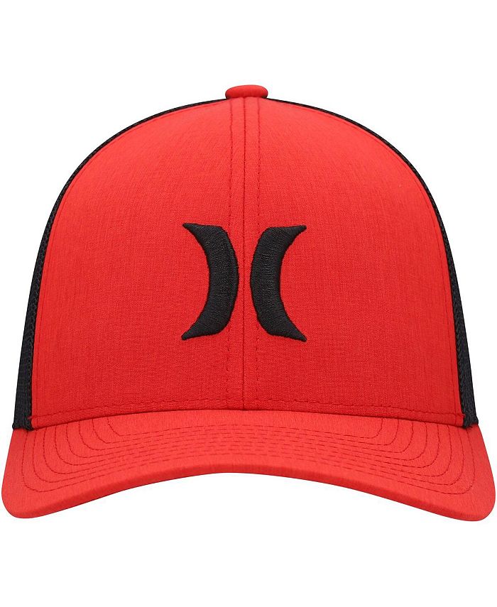 Hurley Men's Red Icon Textures Flex Hat - Macy's