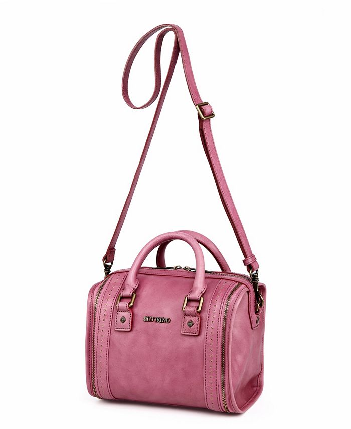 OLD TREND Women's Genuine Leather Mini Trunk Crossbody Bag - Macy's