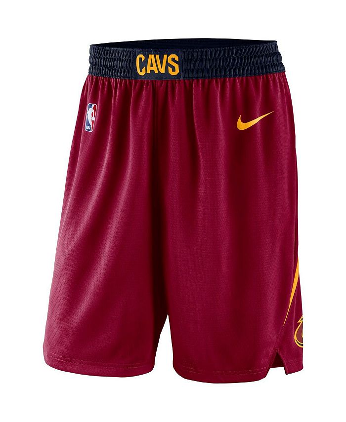 Nike Men's Wine Cleveland Cavaliers Icon Swingman Basketball Shorts ...