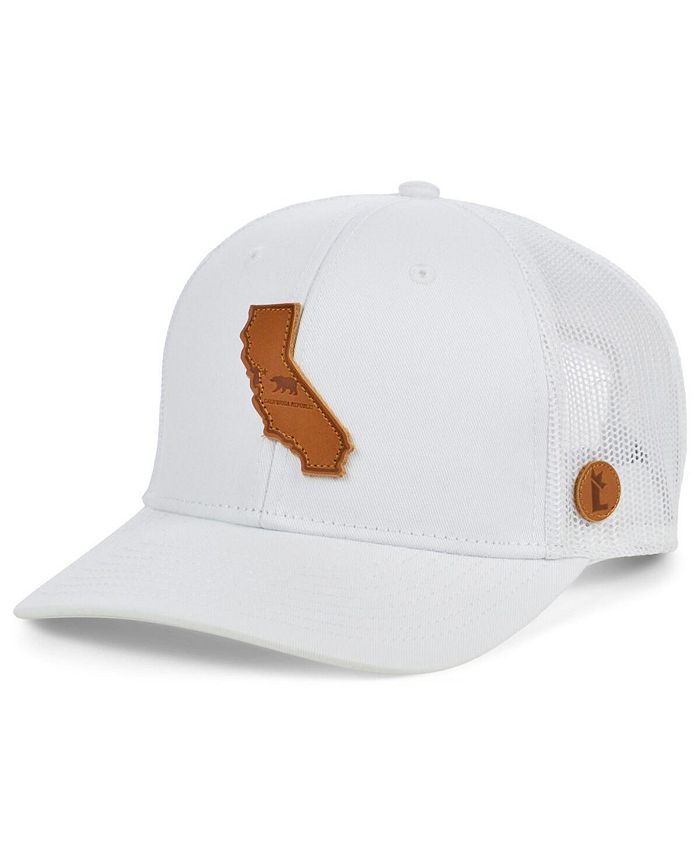 Local Crowns Men's White California Statement Trucker Snapback ...