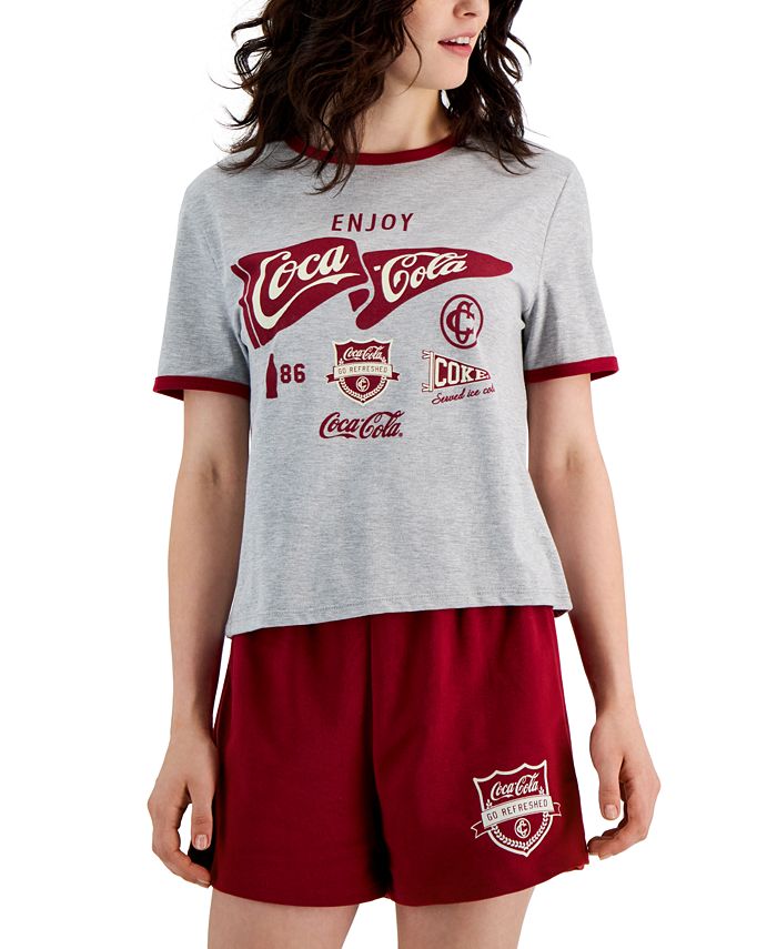 Coca-Cola Juniors’ Love Tribe Coke Collegiate T-Shirt - Macy's