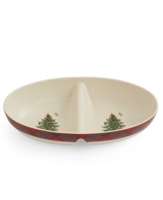 Spode Large 13" Oval Divided Server - Macy's
