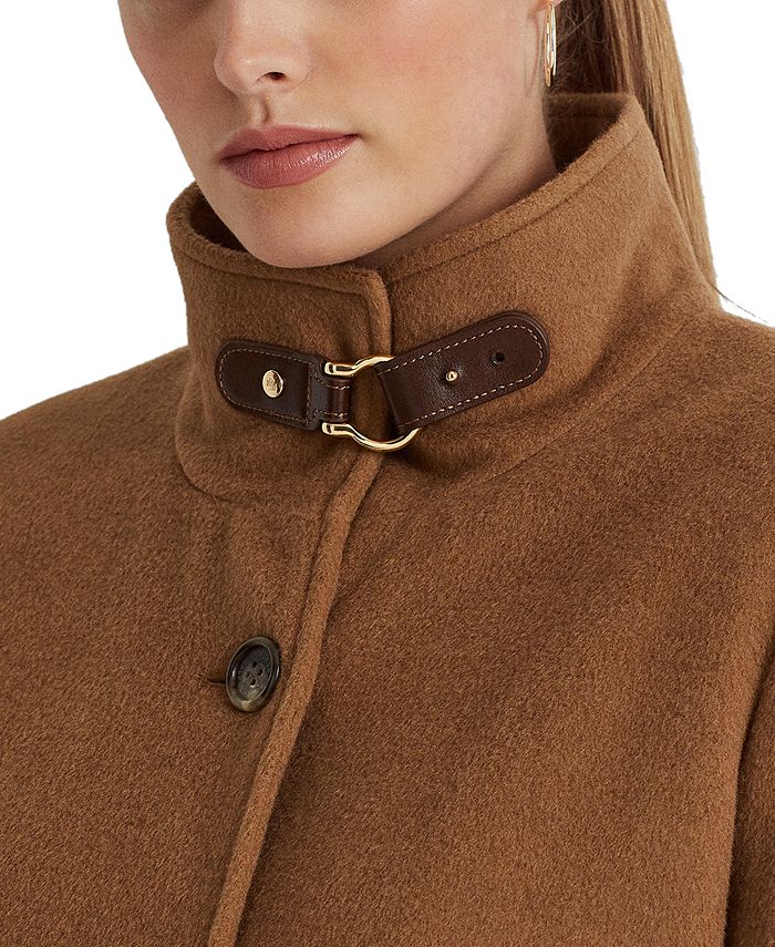 Lauren Ralph Lauren Women's Buckle-Collar Coat, Created for Macy's ...