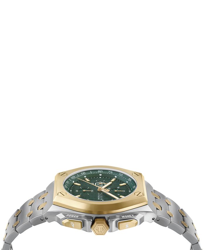 Philipp Plein Men's Chronograph Plein Extreme Two Tone Stainless Steel ...