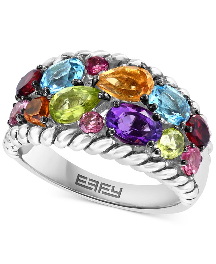 EFFY Collection EFFY® Multi-Gemstone Cluster Statement Ring (3-1/3 ct ...