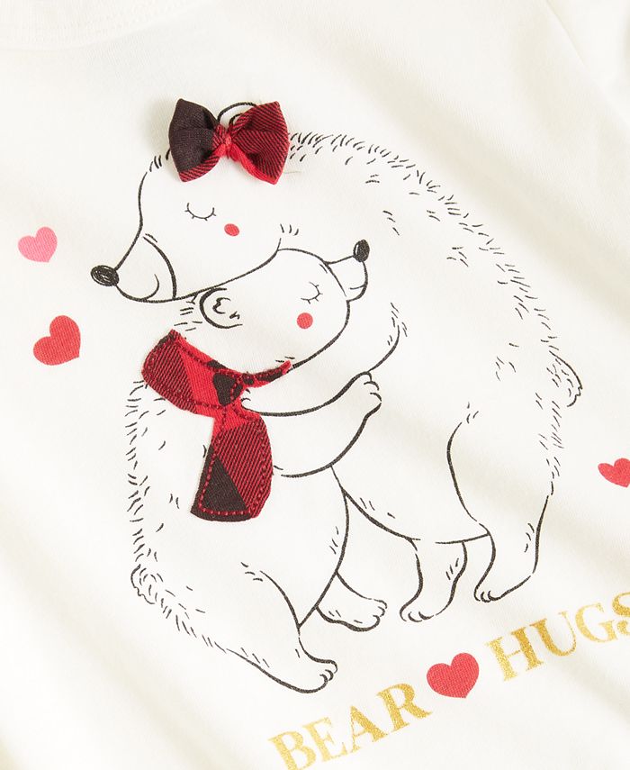 First Impressions Toddler Girls Bear Hug Top, Created for Macy's - Macy's