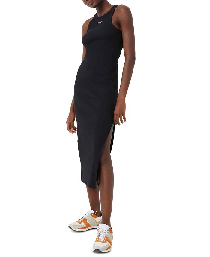 FCUK Women's Cotton Ribbed Racerback Dress - Macy's
