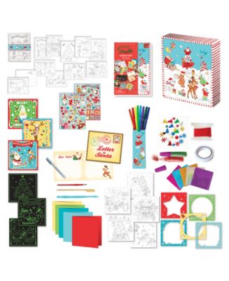 Box CanDIY Totally Santa My Holiday Stationery Set, 58 Pieces - Macy's